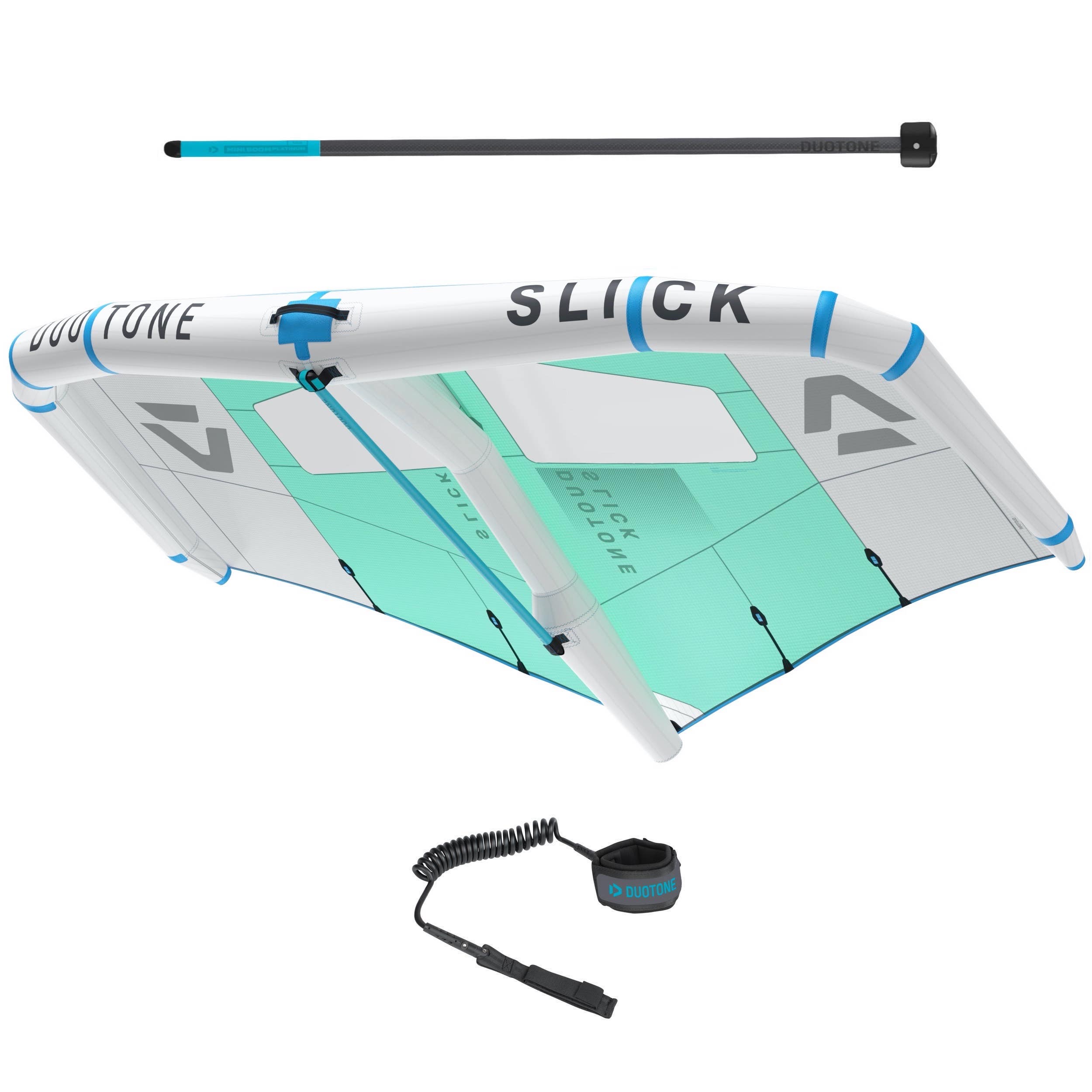[Paket] Duotone Set Slick C10 Foil Wing + Miniboom Platinum + Leash 21