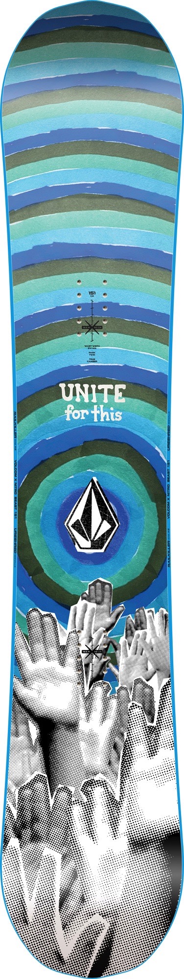 Nitro Beast X Volcom Snowboard 23 Park Freestyle Kicker leicht