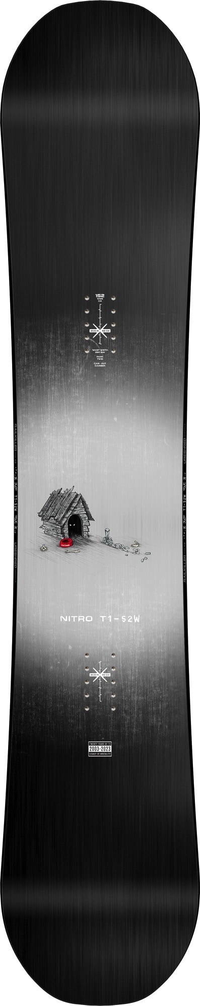 Nitro T1 Wide Snowboard 23 Park Freestyle Kicker leicht Pipe