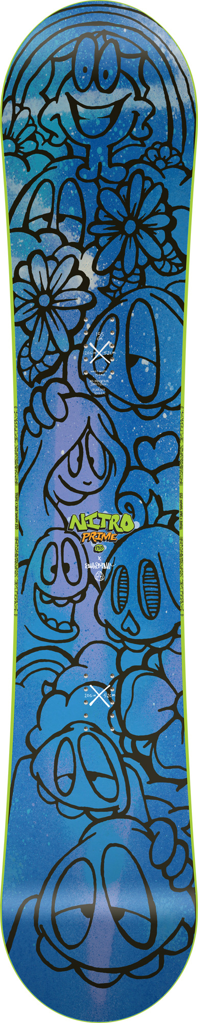 Nitro Prime X DD Black Base Snowboard 23 Allmountain Freestyle