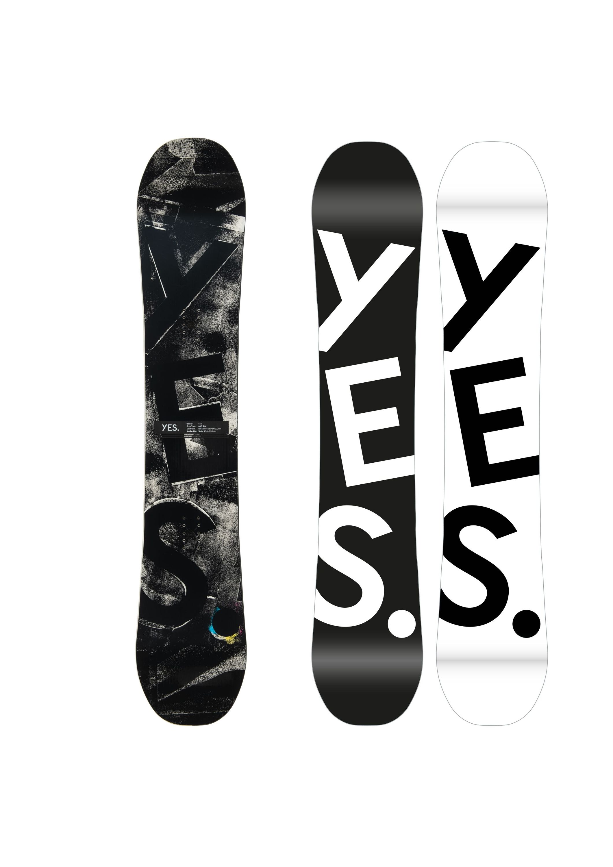 YES Basic Wide Snowboard 23 All Mountain Freestyle Rocker Camber
