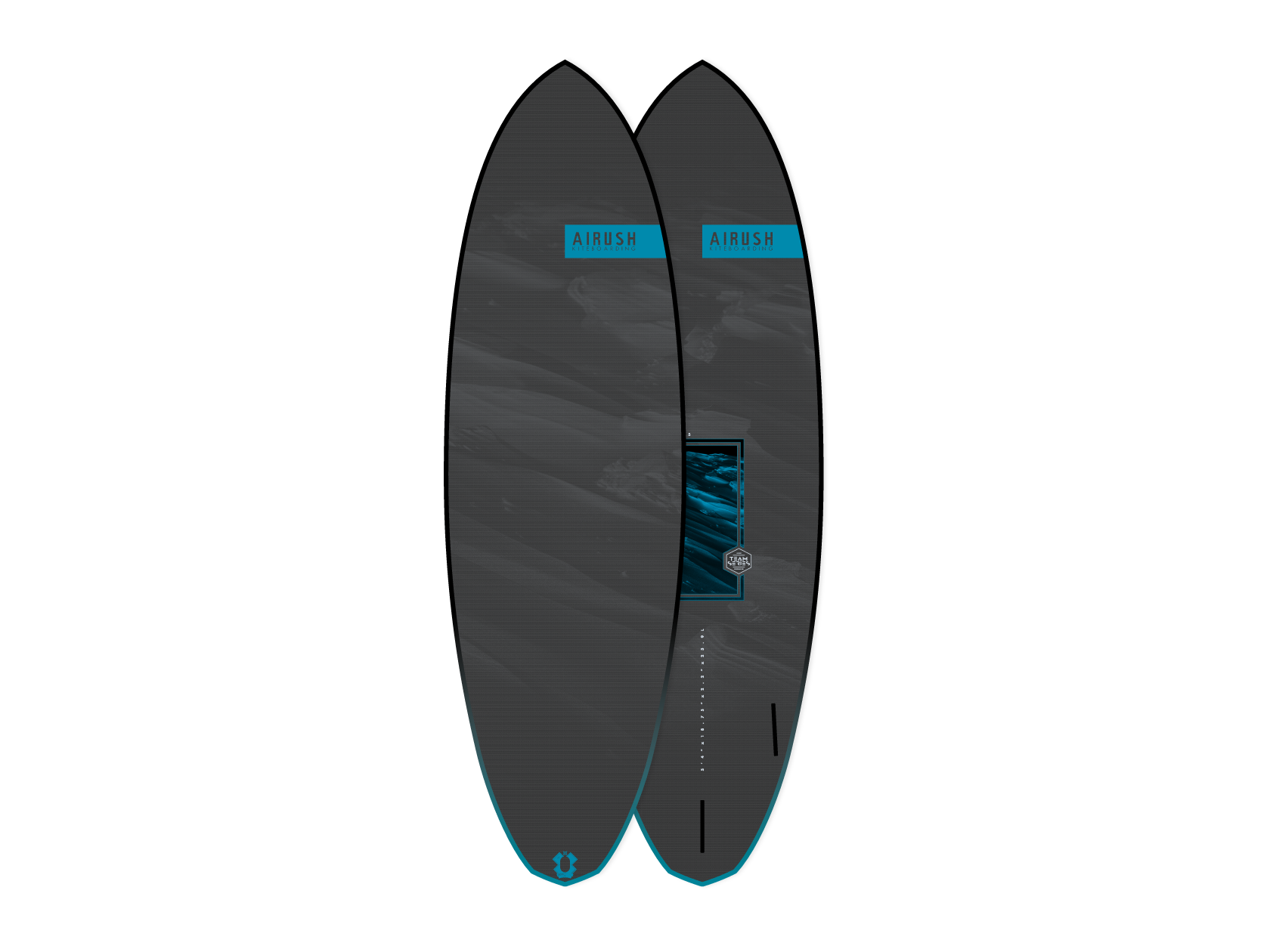 Airush AMP Team Kite Surfboard 23 Surf Directionals onshore