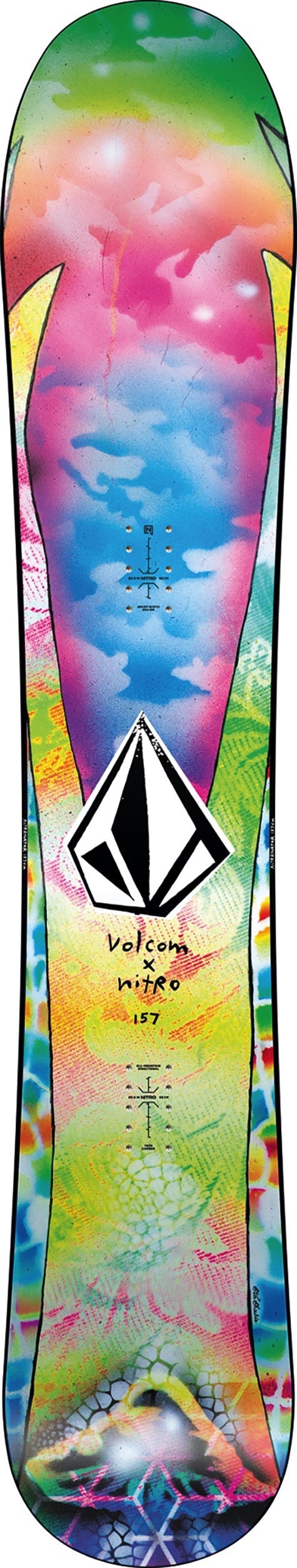 Nitro Alternator x volcom Snowboard 24 leicht hochwertig