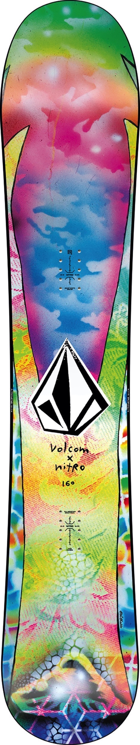 Nitro Alternator x volcom Snowboard 24 leicht hochwertig
