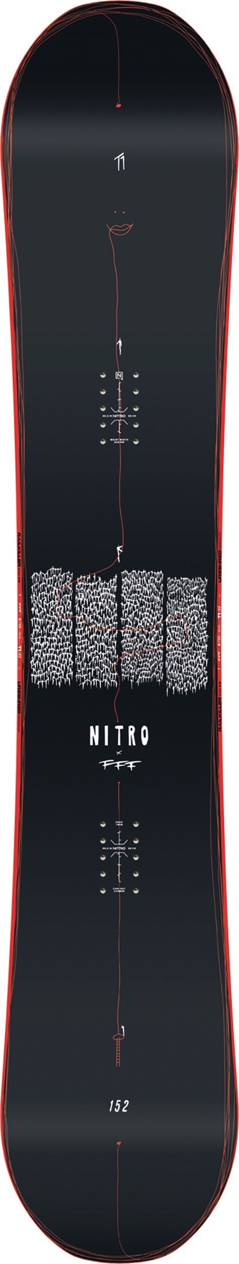 Nitro T1 x fff Snowboard 24 leicht hochwertig