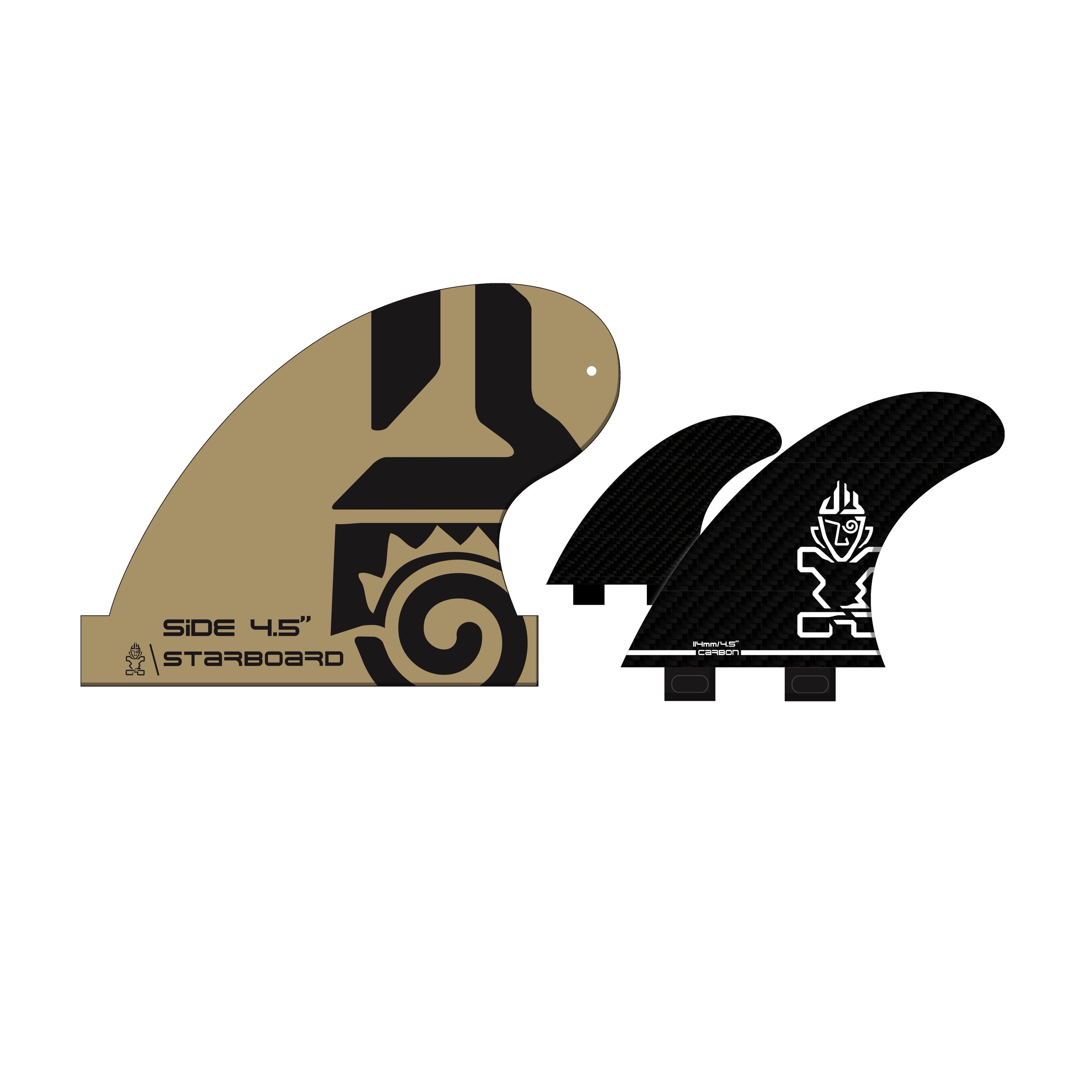 Starboard Fin Side L,R Carbon SUP Finne 24