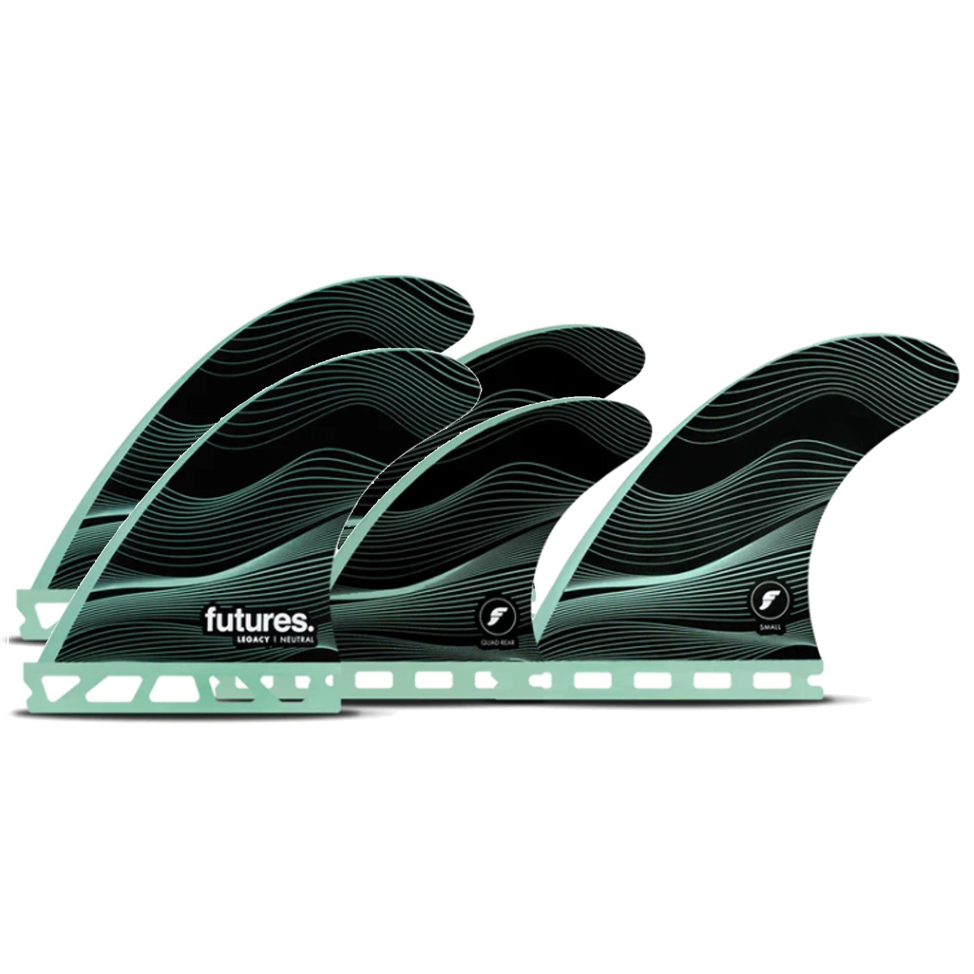 futures Quad Thruster 5 Fin Set F4 Legacy Honeycom Finne 25