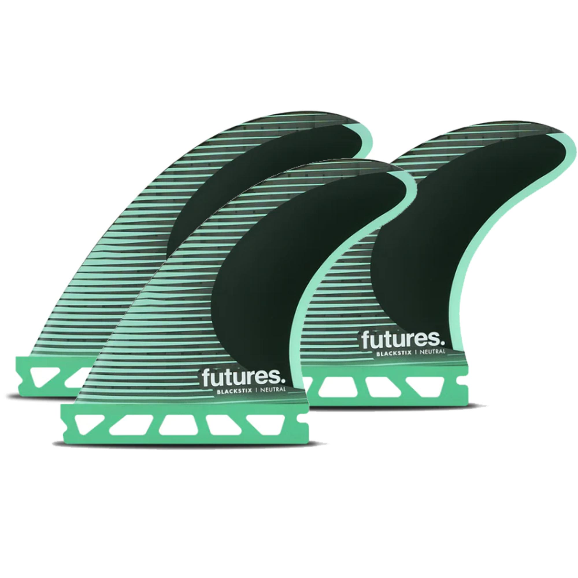 futures Thruster Fin Set F4 Blackstix neutral S Fin 25