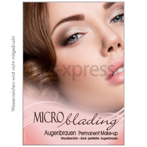 Plakat für Microblading Werbung | net-xpress.de