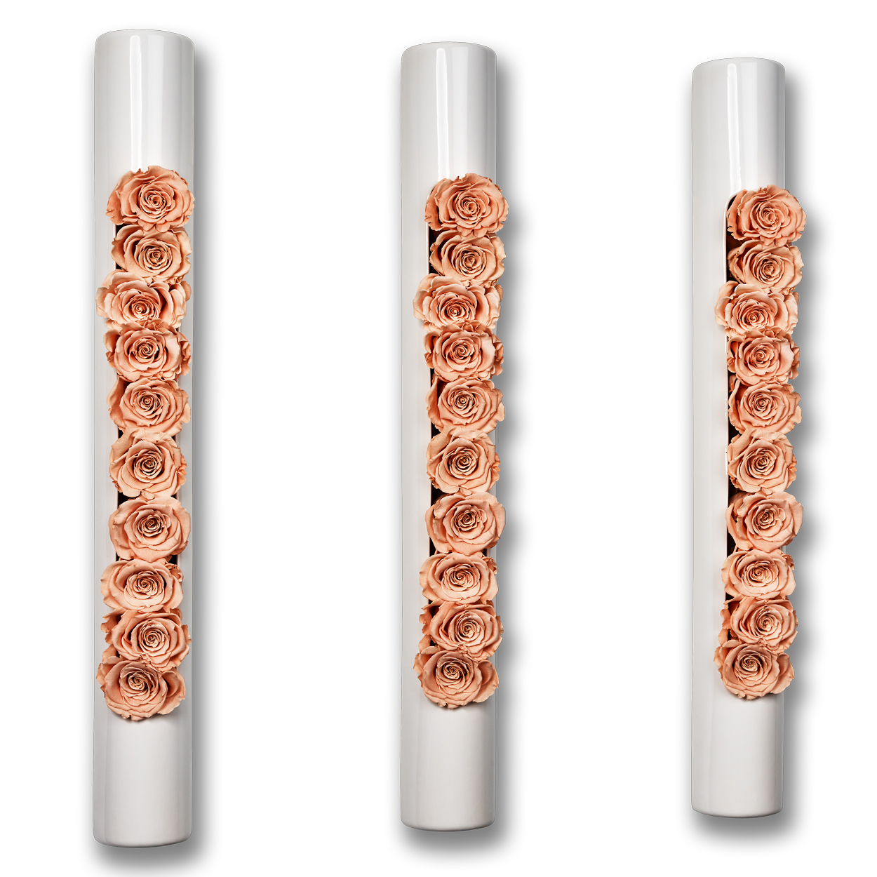 [Paket] 3er-Set Infinity-Bloom bigTube - weiß/rosé - 65x7,5 cm ...