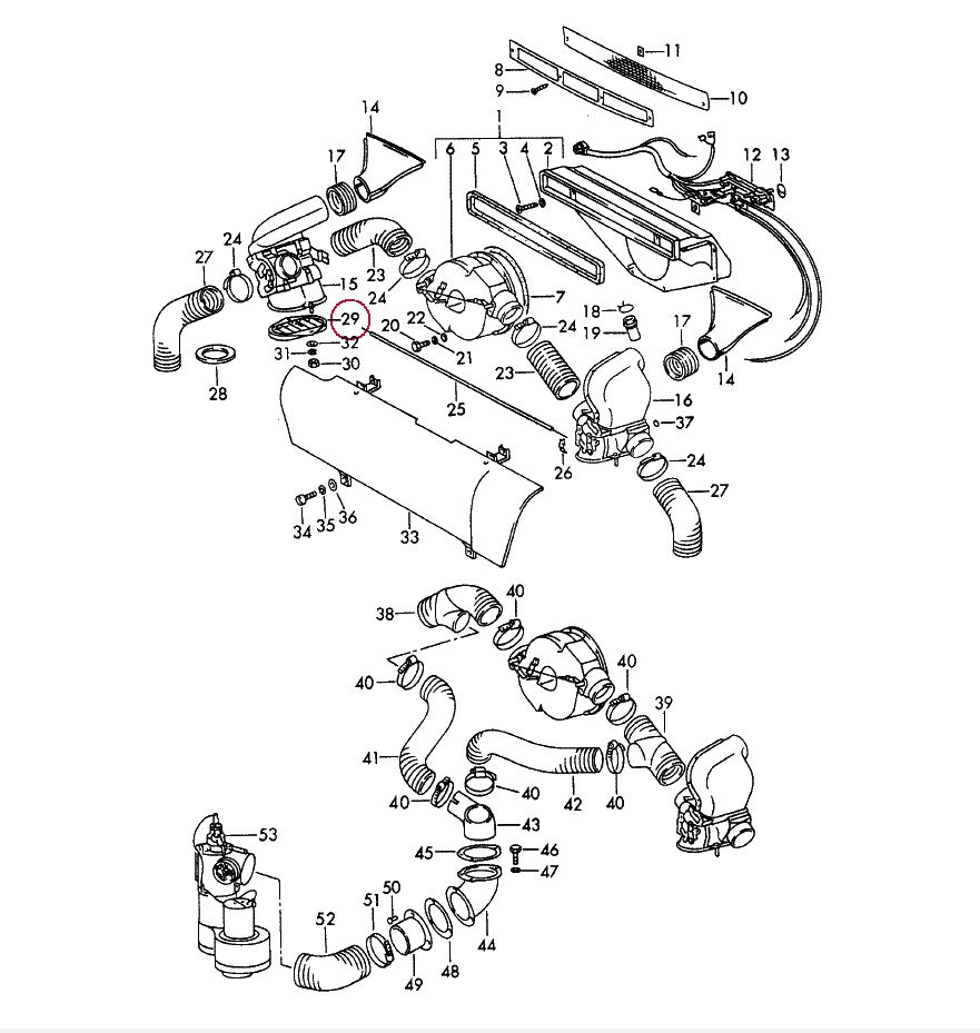 Air distributor control box for Porsche 911 912 65 - 89 | Carpoint ...