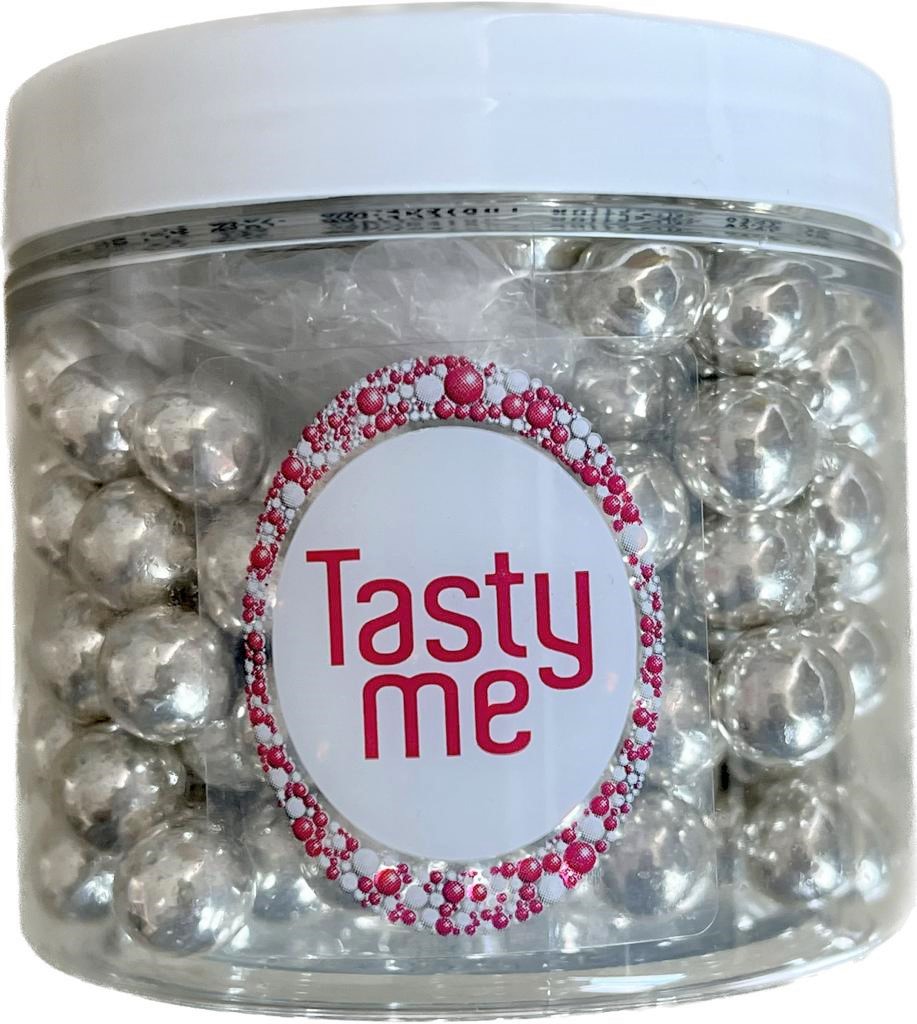 Schokoladenkugeln Silber 8 mm 125 g Tasty Me | backshop24 - Alles für Profi- und Hobbybäcker