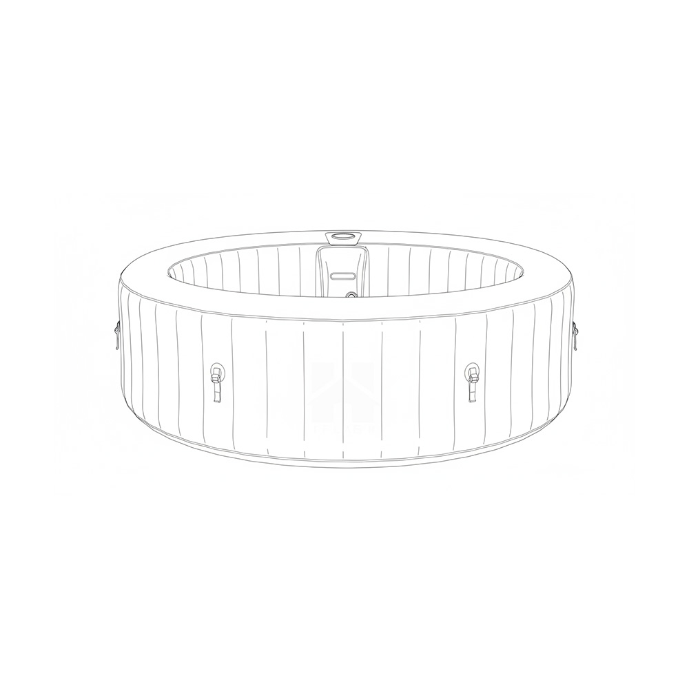 Outdoor Whirlpool SPLASH beton / Pool ohne Elektronik / KS 427194 ...