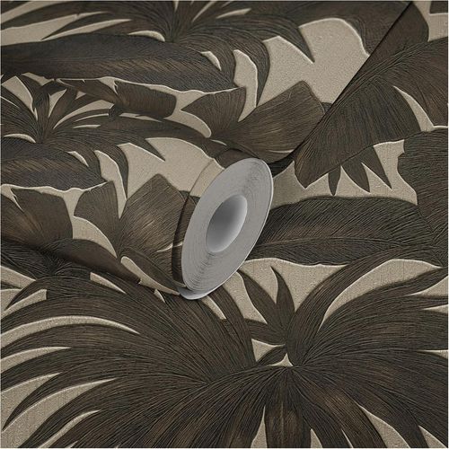 Wallpaper Versace nature anthracite gold 96240-1