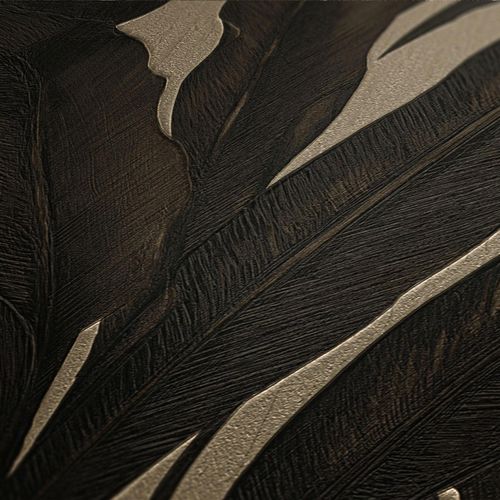 Wallpaper Versace nature anthracite gold 96240-1