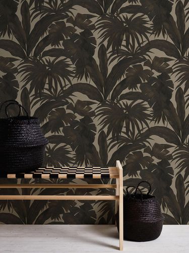Wallpaper Versace nature anthracite gold 96240-1