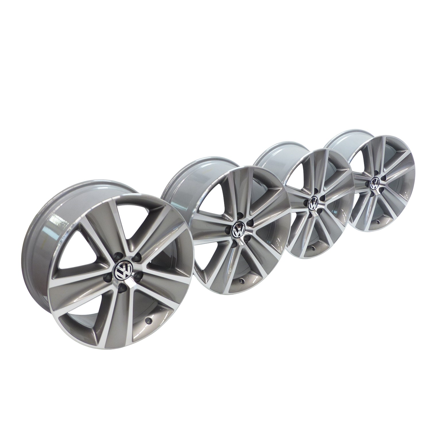 Alufelgen BUDAPEST Felgen 8Jx18 ET44 original VW Passat 3C B6 B7 ...