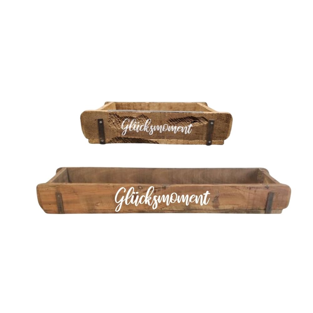 Ziegelform | Glücksmoment | Geschenkkiste | Holzkiste | 2 Grössen ...