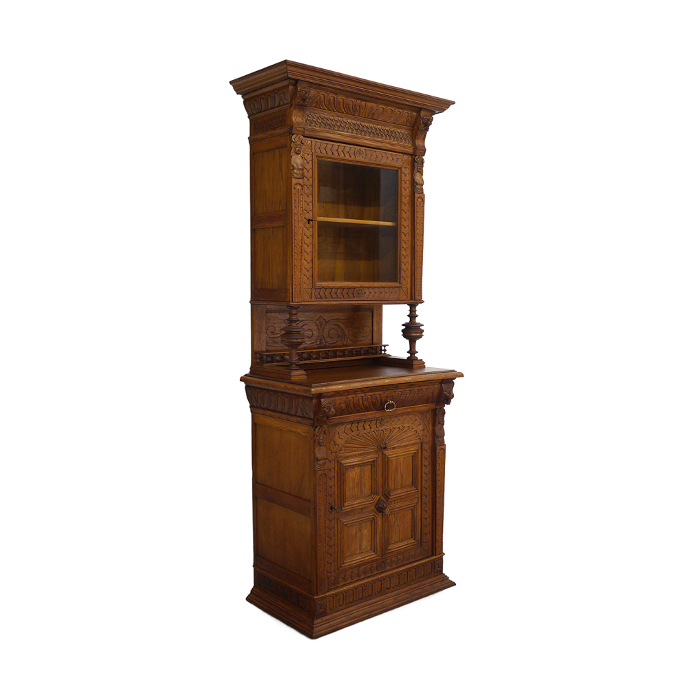 Antiker Buffetschrank Gründerzeit Eiche massiv B: 88 cm -11680 ...