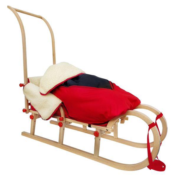 Rodelschlitten Rodel Schlitten aus Holz 110