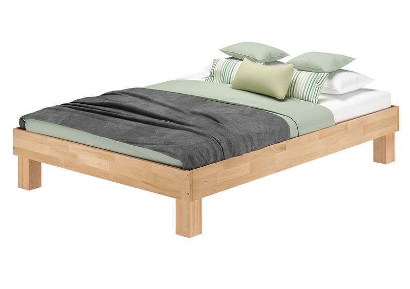 [Paquet] Lit extra-long – lit double / lit simple en hêtre huilé ...