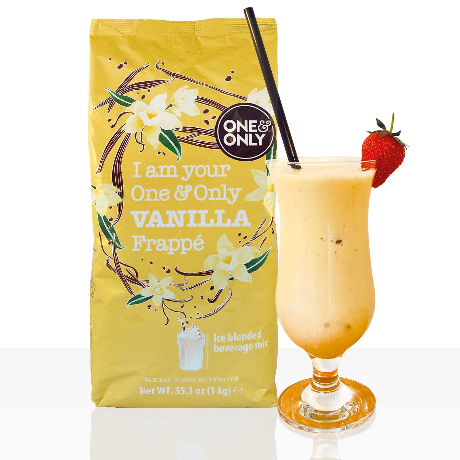 One & Only Frappe Vanille - 6 x 1kg Vanillepulver Instantpulver ...