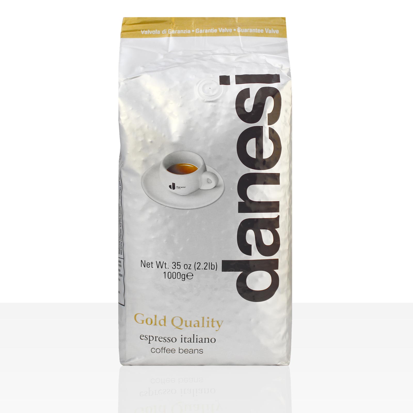 Danesi Caffe Oro Espresso 1kg Kaffeebohnen, Gold Quality, 100% Arabica ...