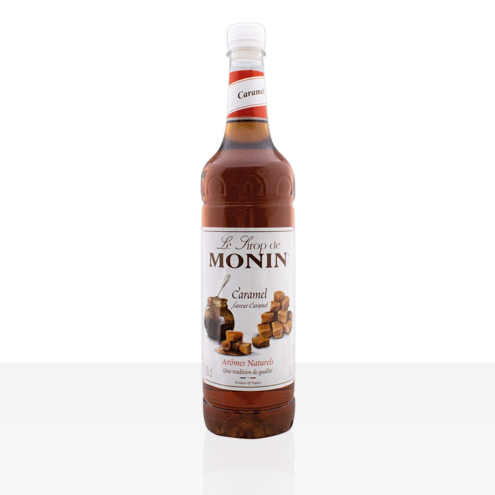 Monin Sirup Caramel 6 x 1 l PET-Flasche Karamell Karamellsirup | Coffeefair