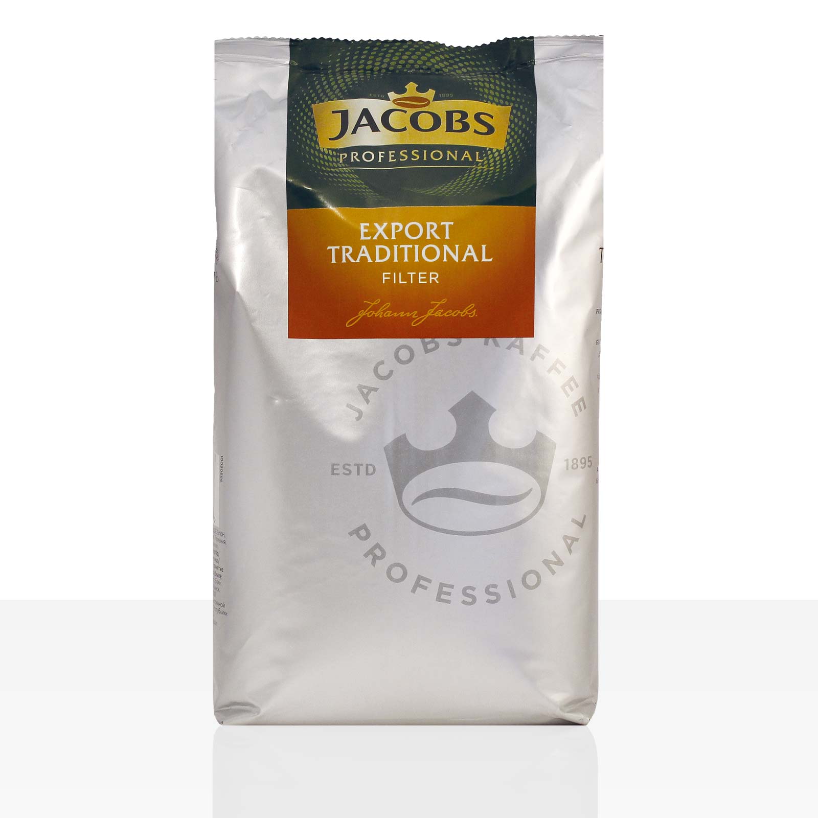 Jacobs Filterkaffee Export Traditional - 240 x 1kg Kaffee gemahlen ...
