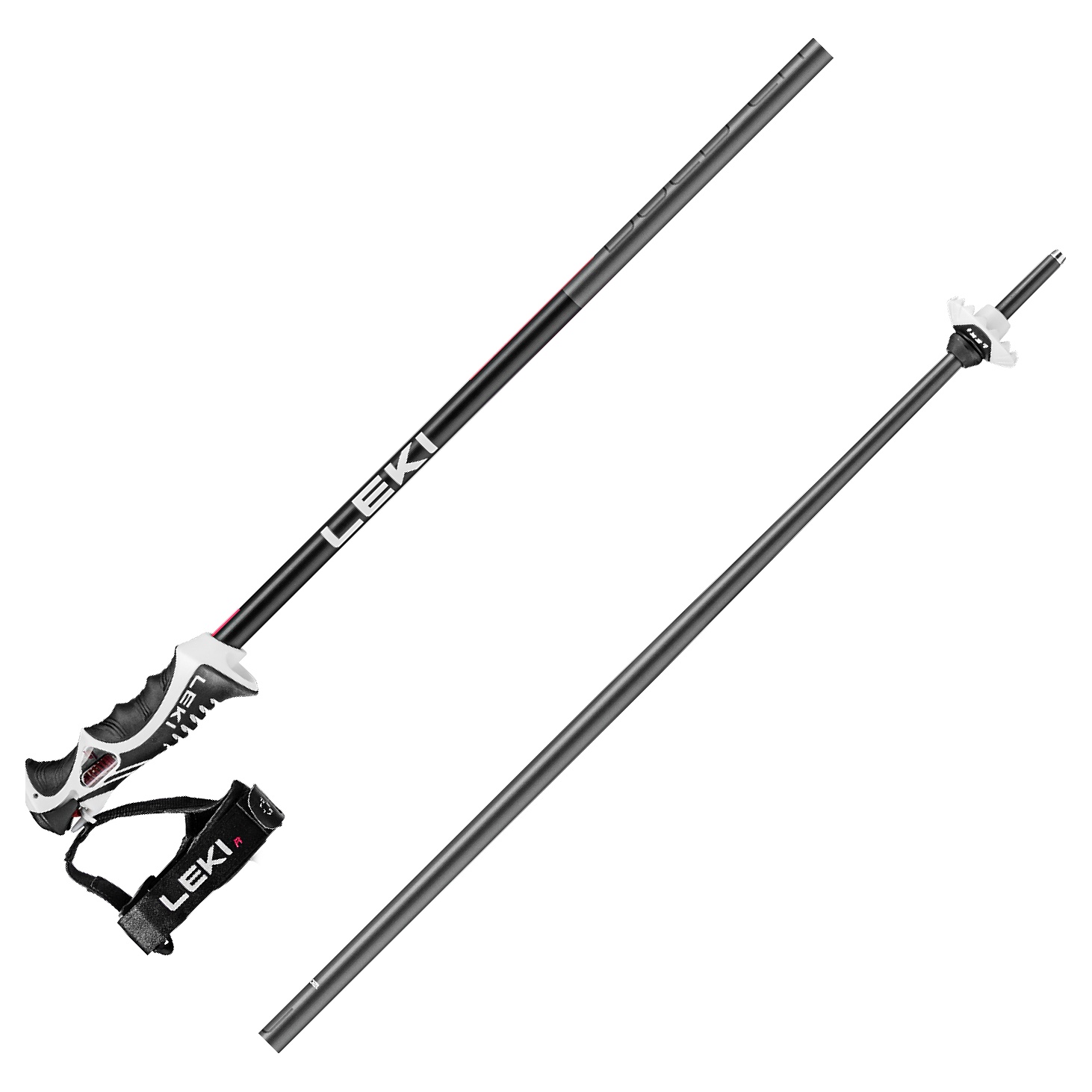Leki Bold Lite S / 16 mm - black / red - Unisex Skistöcke mit Trigger S ...