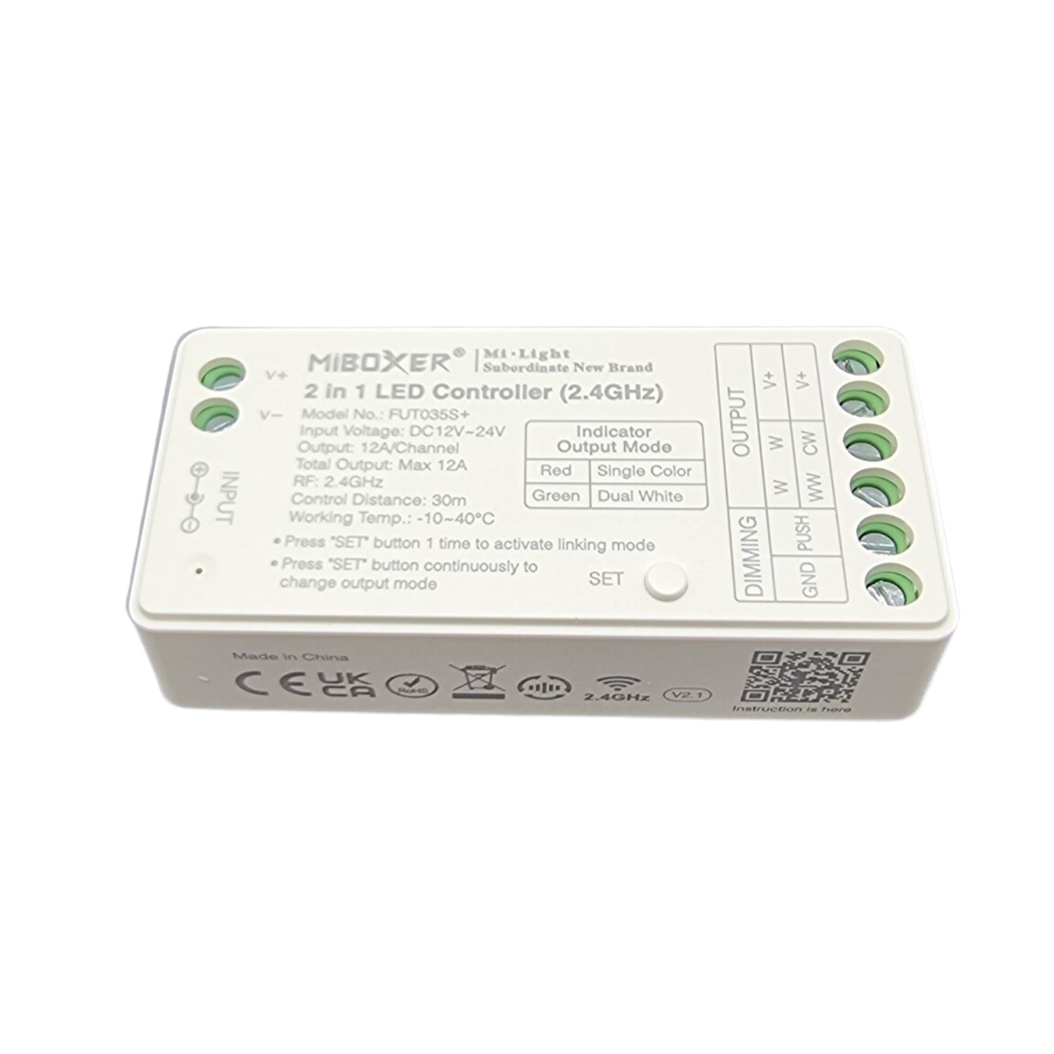 MiBoxer MiLight Fut035S+ LED SMD COB Controller 12-24V CCT Farbwechsel ...