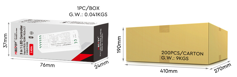 MiBoxer Fut037S+ LED SMD COB Controller 12-24V 3-in-1-LED-Controller (2 ...