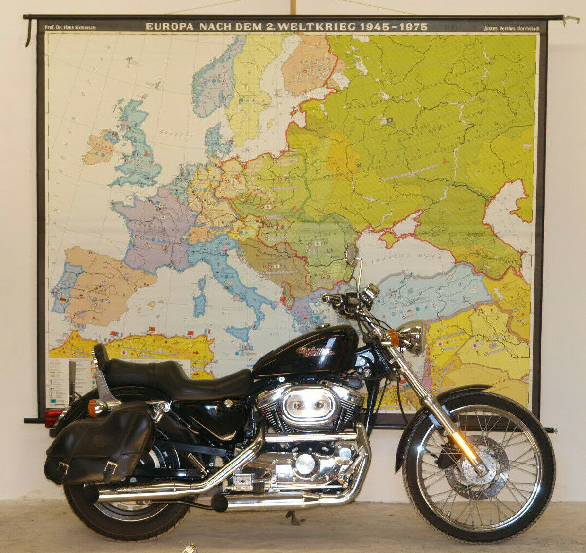 Wandkarte Europakarte Kalter Krieg 1945-1975 DDR RGW NATO EWG 246x196cm ...