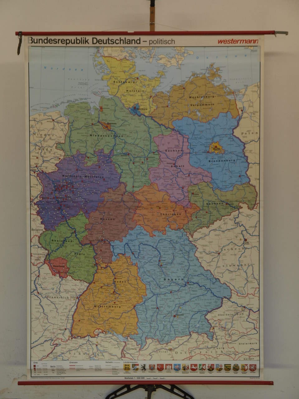 Bundesrepublik Deutschland mit ex. DDR politisch Bundesländer ...