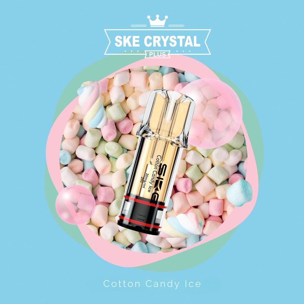 SKE Crystal PLUS Cotton Ice 2% Nikotin 2er Pack