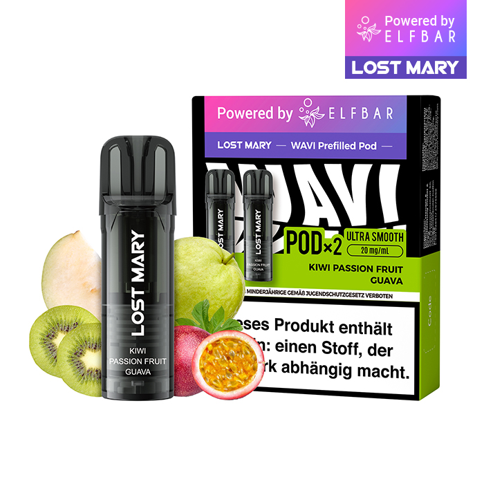 Elfbar Lost Mary WAVI Kiwi Passion Fruit Guava 20mg Nikotin 2er Pack ...