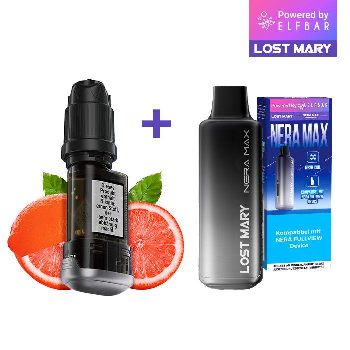 [Paket] ELFBAR LOST MARY NERA MAX Refill Container Pink Lemonade inkl ...