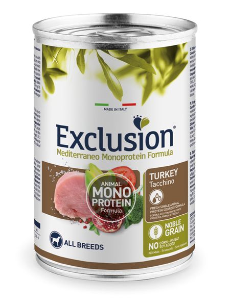 Exclusion Mediterraneo Noble Grain Adult Pute - Nassfutter | Futterglück Shop
