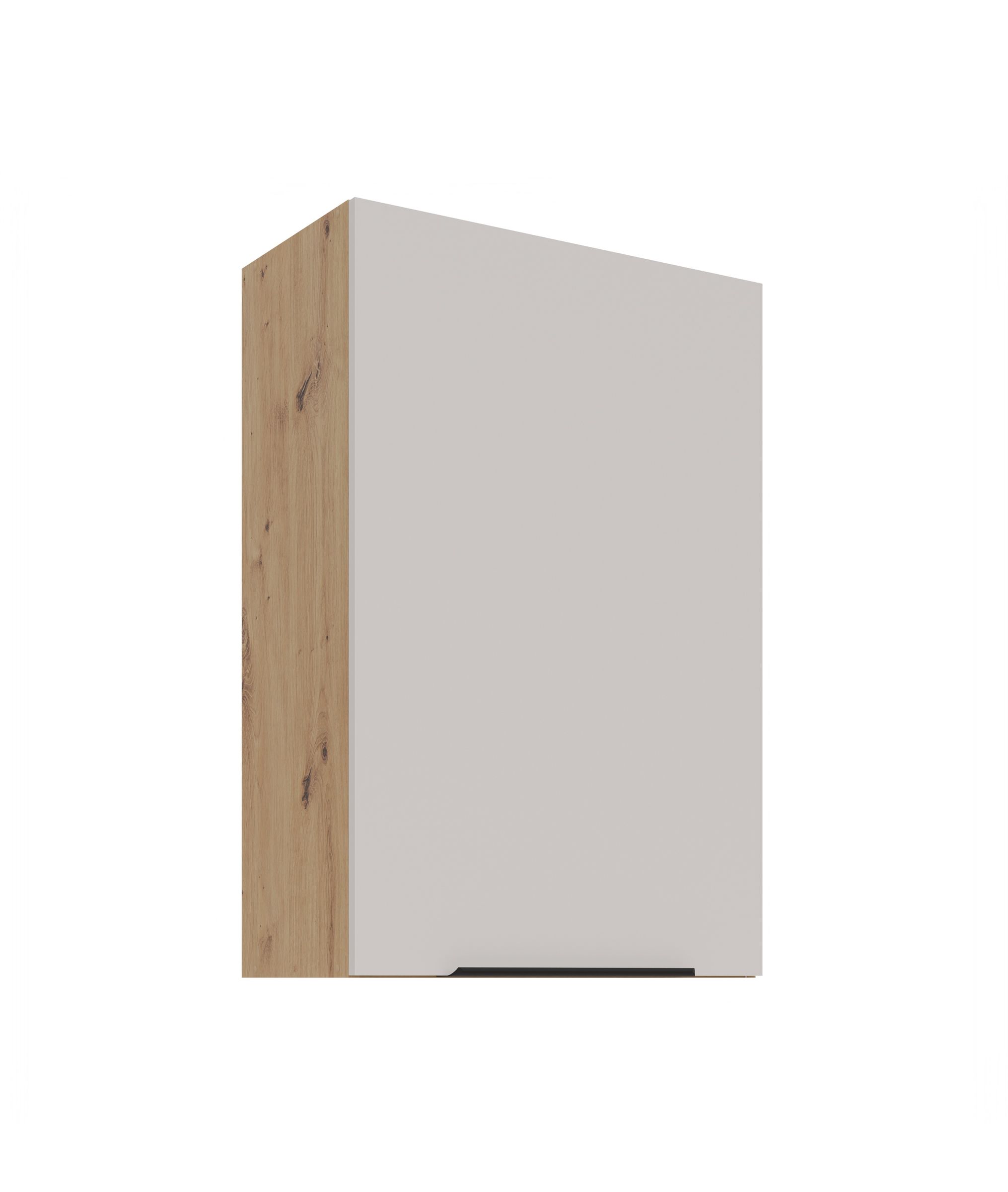 Küchen Hängeschrank 60 cm Küche SOLANO Kaschmir beige matt + Eiche ...