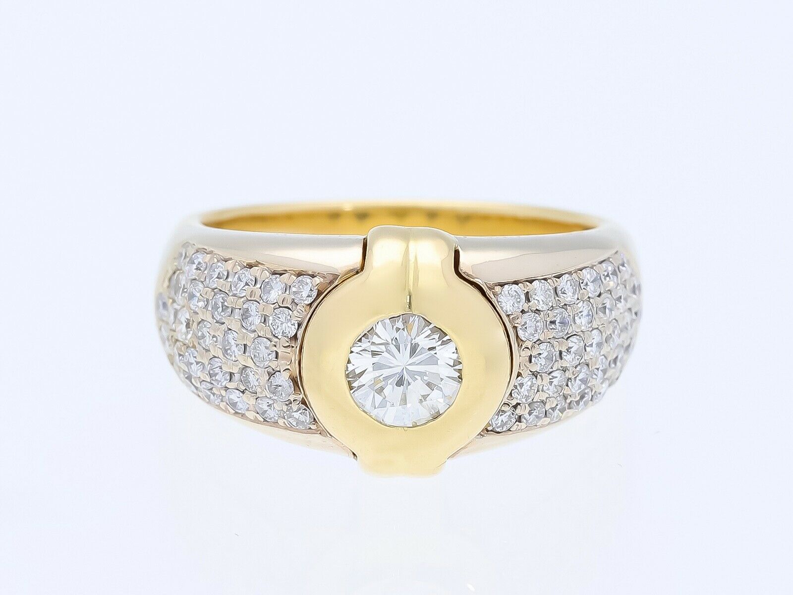 Ring 0,35 Karat Solitaire Brillant 0,70 Karat Brillanten 750 Gold 10,12 ...