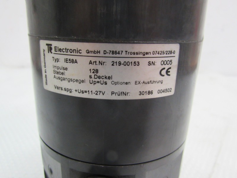 TR Electronic ie58a 219-00153 Encoder + Steel 8218/111-2-s022 MINT | eBay