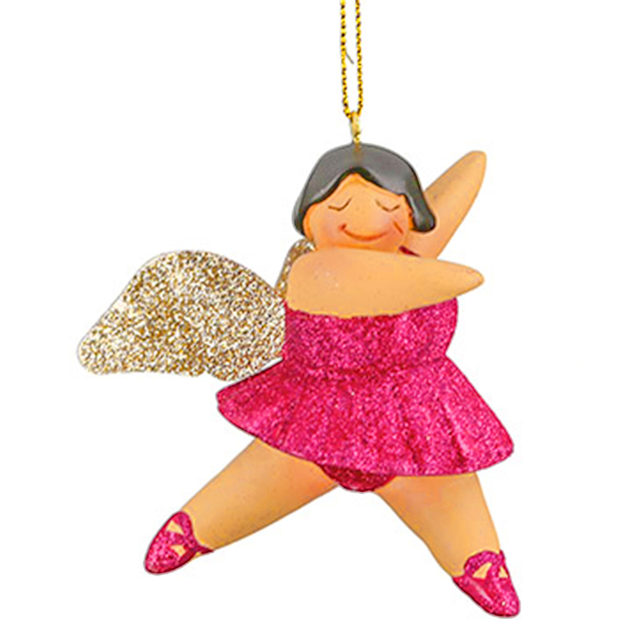 GILDE Christbaumanhänger Ballarina-Engel Betty 10cm Pink Gold Betty2 ...