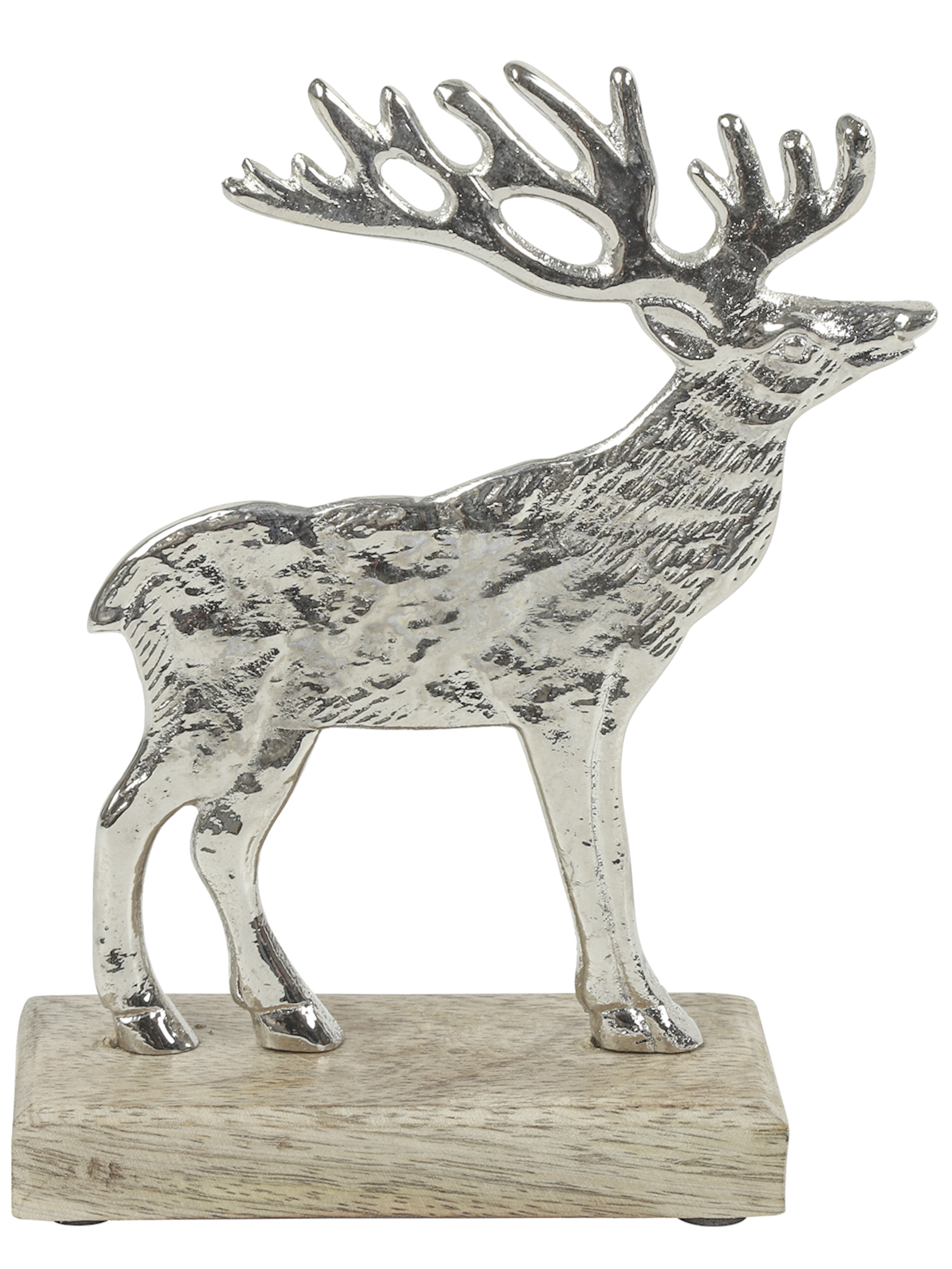 Countryfield Skulptur Hirsch Rube S 12cm Silber | deko-schwester