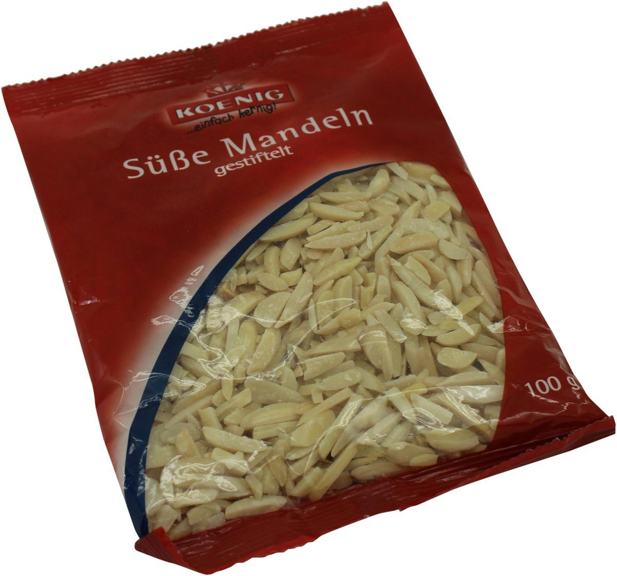 König Mandeln gestiftelt 100g Feinkost & Lebensmittel Pudding, Backzutaten