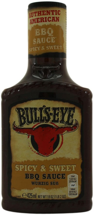 Kraft Bulls-Eye Spicy + Sweet BBQ Sauce 425ml Feinkost & Lebensmittel ...