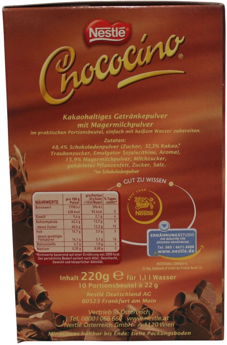 Nestle Chococino 220g Feinkost & Lebensmittel Kaffee Kaffeesorten ...