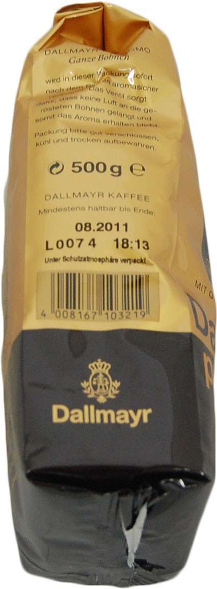 Dallmayr Prodomo Kaffee Bohne 500g Feinkost & Lebensmittel Kaffee ...