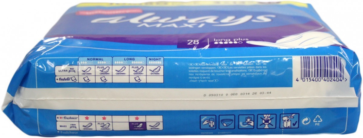 ALWAYS Jumbopack Maxi Long Plus 28er Pack Hygiene & Kosmetik Windeln