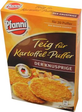 Pfanni Kartoffelpuffer Teig 20er Pack für 0,65L Flüssigkeit Feinkost ...