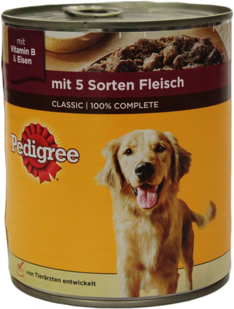 Pedigree 5 Sorten Fleisch 820g | saymo.de - Lebensmittel Online kaufen ...